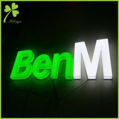 Acrylic Sign With Vinyl Lettering Custom Side Lit Letters | IS LED SIGN